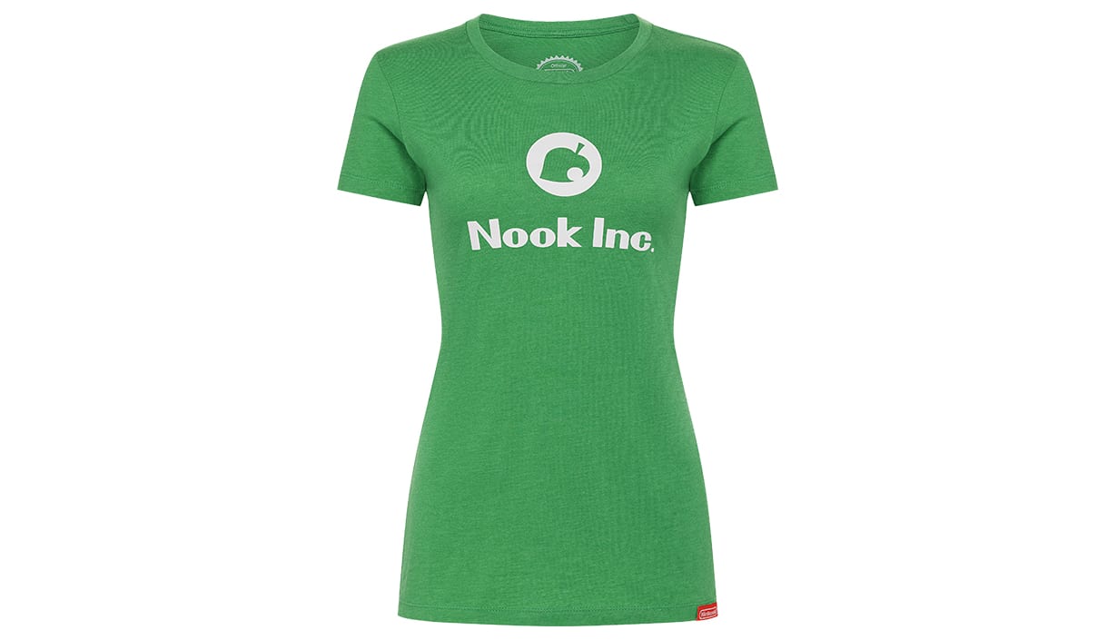 Animal Crossing - Nook Inc. Leaf T-shirt - Green - 2XL (Women's Cut ...