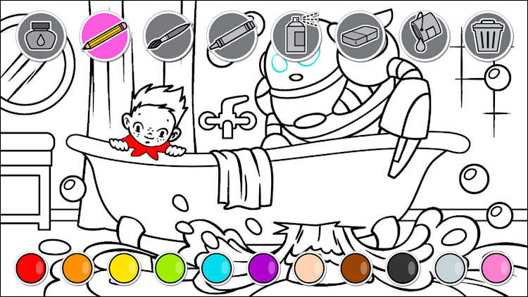 nintendo land coloring pages
