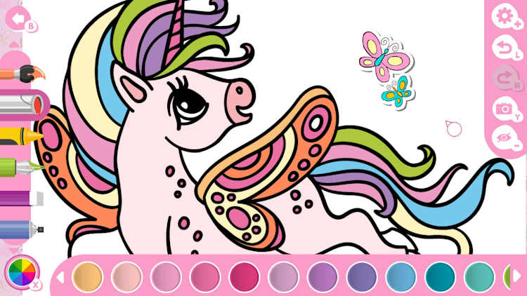 cute cartoon unicorn coloring pages