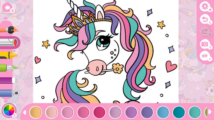 cute unicorns coloring pages