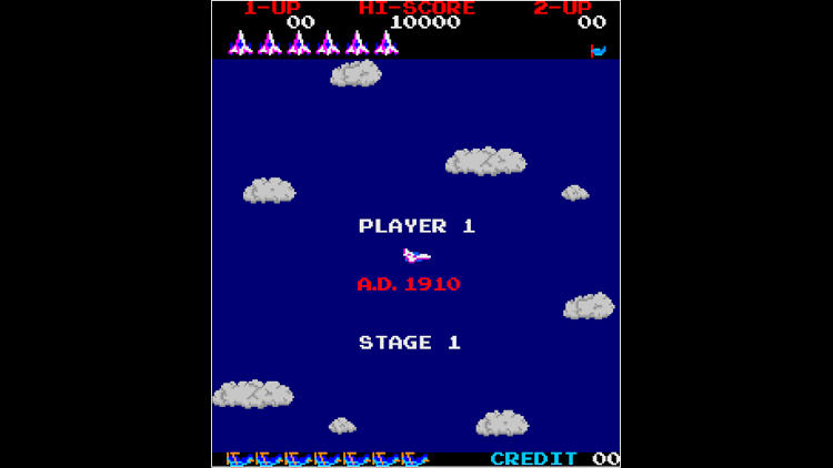 time pilot arcade control panel