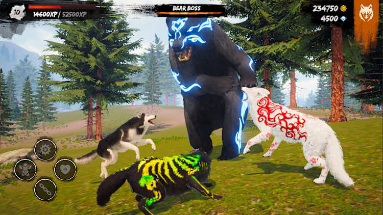 alpha wolf battle