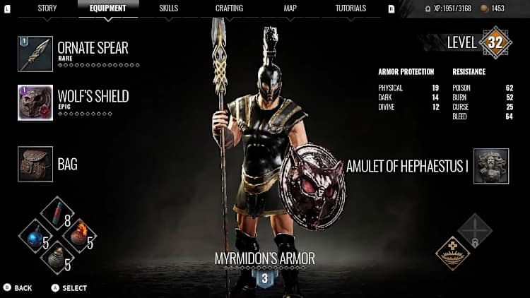 achilles armor set