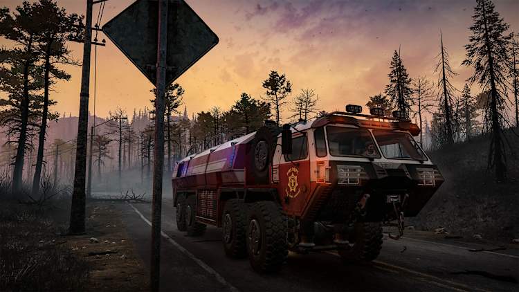 burned forest snowrunner