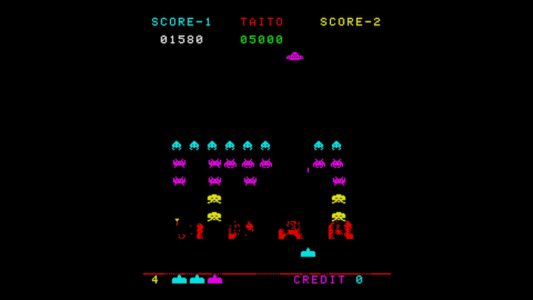 iconic arcade space invaders
