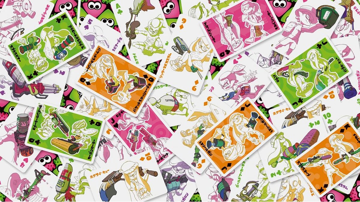 Playing Cards - Splatoon (Squid) - Nintendo Official Site