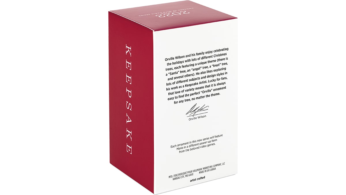 Nintendo Super Mario Powered Up With Mario Raccoon Mario Ornament ...