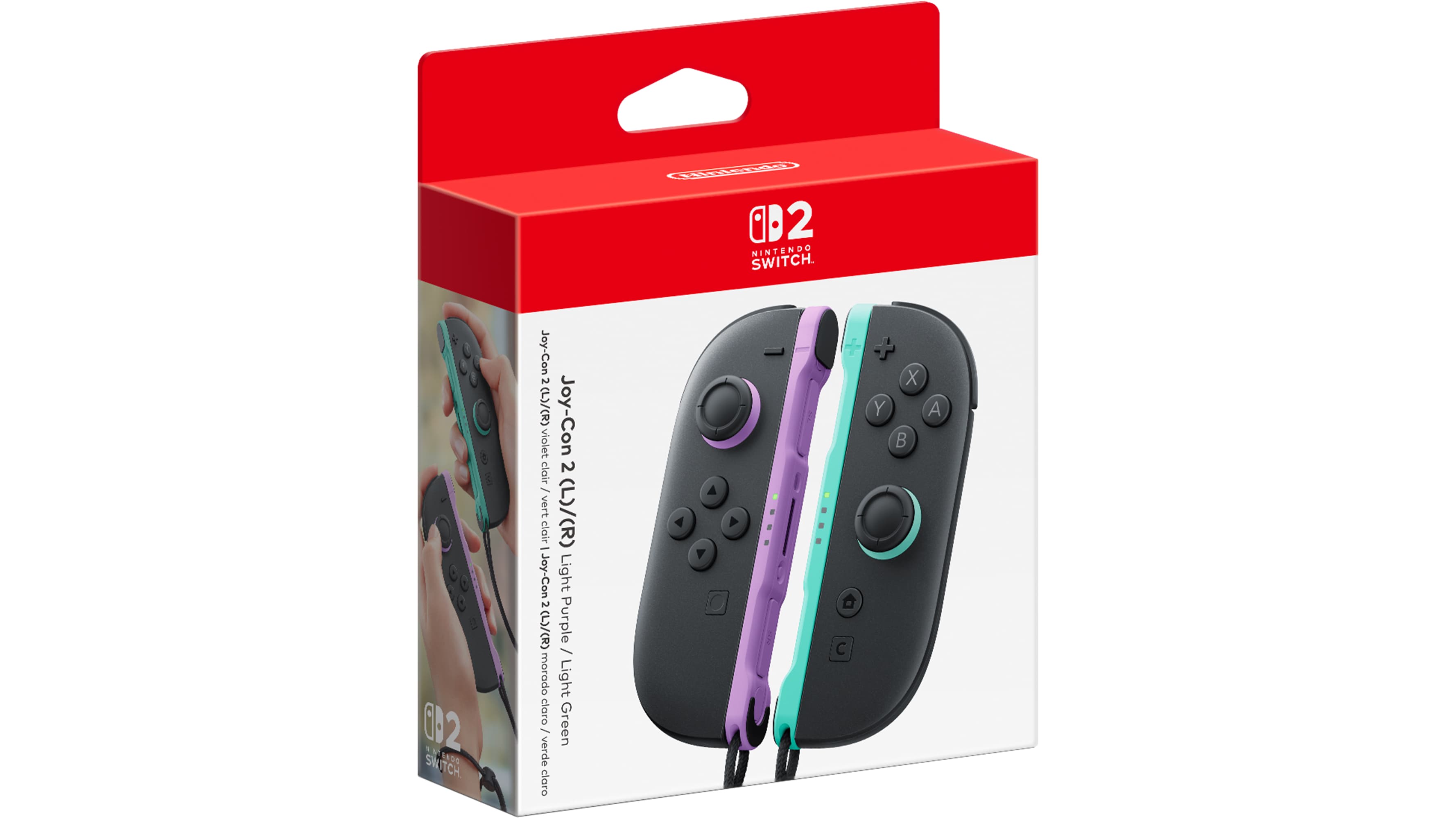 Joy‑Con™ 2 (L)/(R) for Nintendo Switch 2 – Light Purple & Light Green ...
