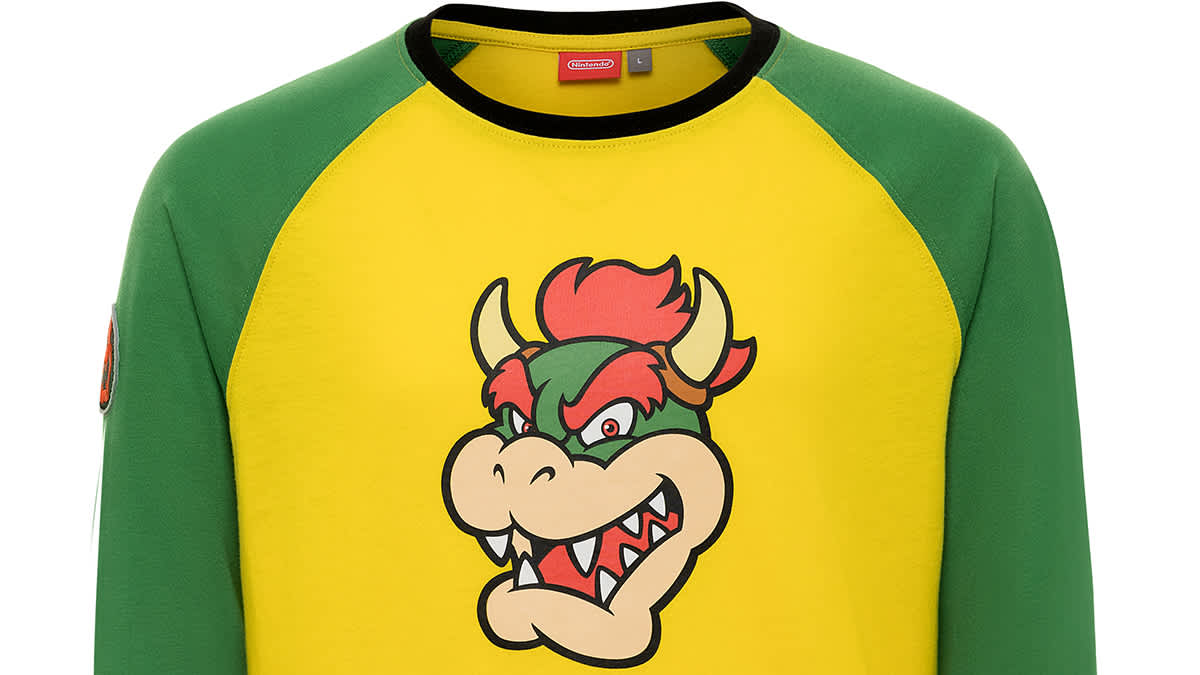 Super Mario™ - Bowser™ Raglan Youth T-Shirt - YM - Nintendo Official Site