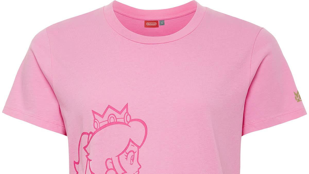 Peach™ Collection - Princess Peach's Castle Pink T-Shirt - L - Nintendo ...