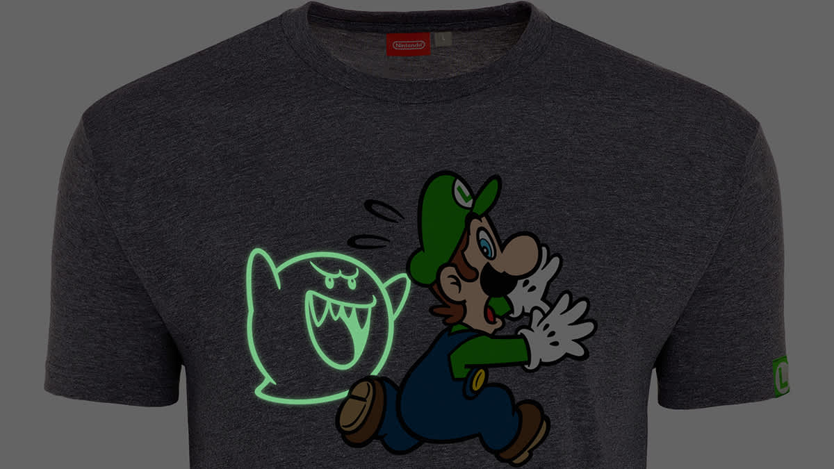Luigi™ and Boo T-Shirt - Nintendo Official Site