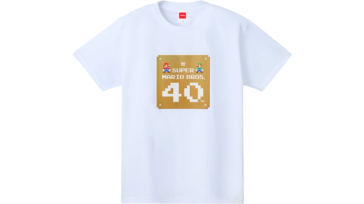 Super Mario Bros.™ 40th Anniversary T-Shirt - White - Nintendo Official ...