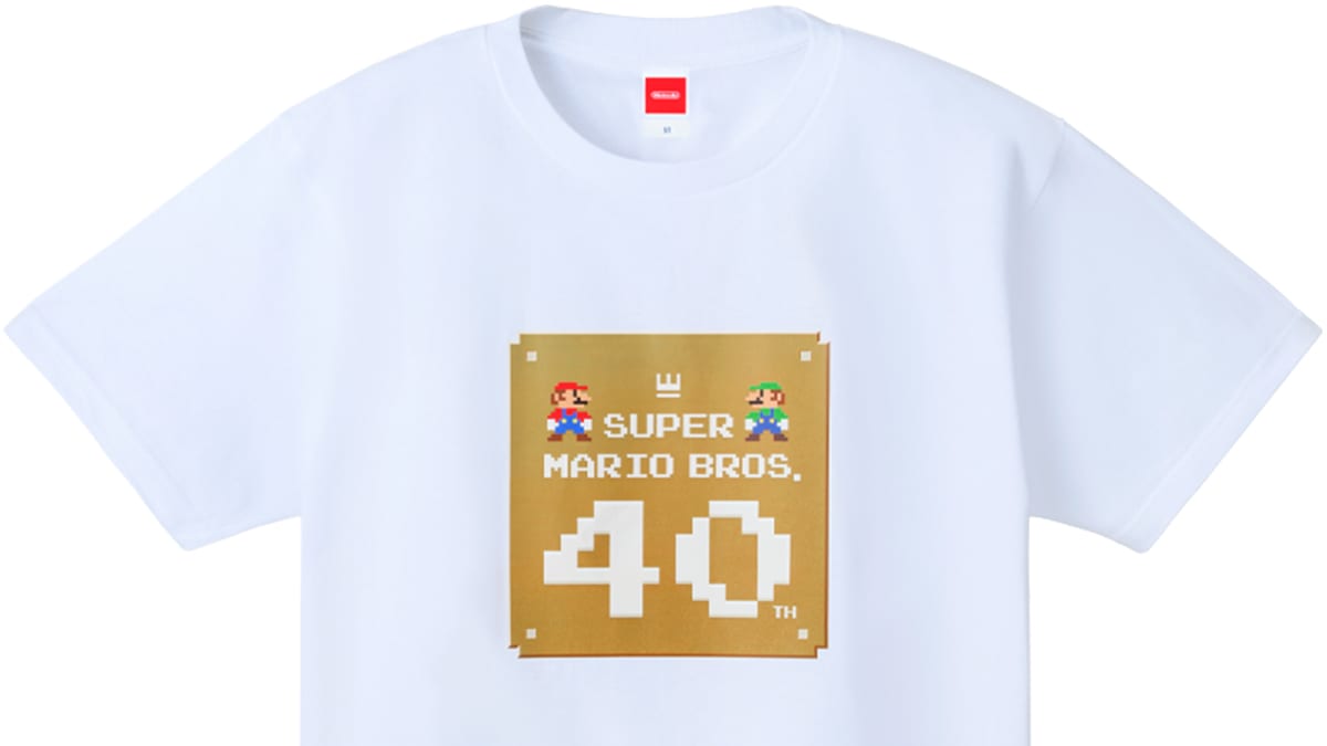 Super Mario Bros.™ 40th Anniversary T-Shirt - White - 4XL - Nintendo ...