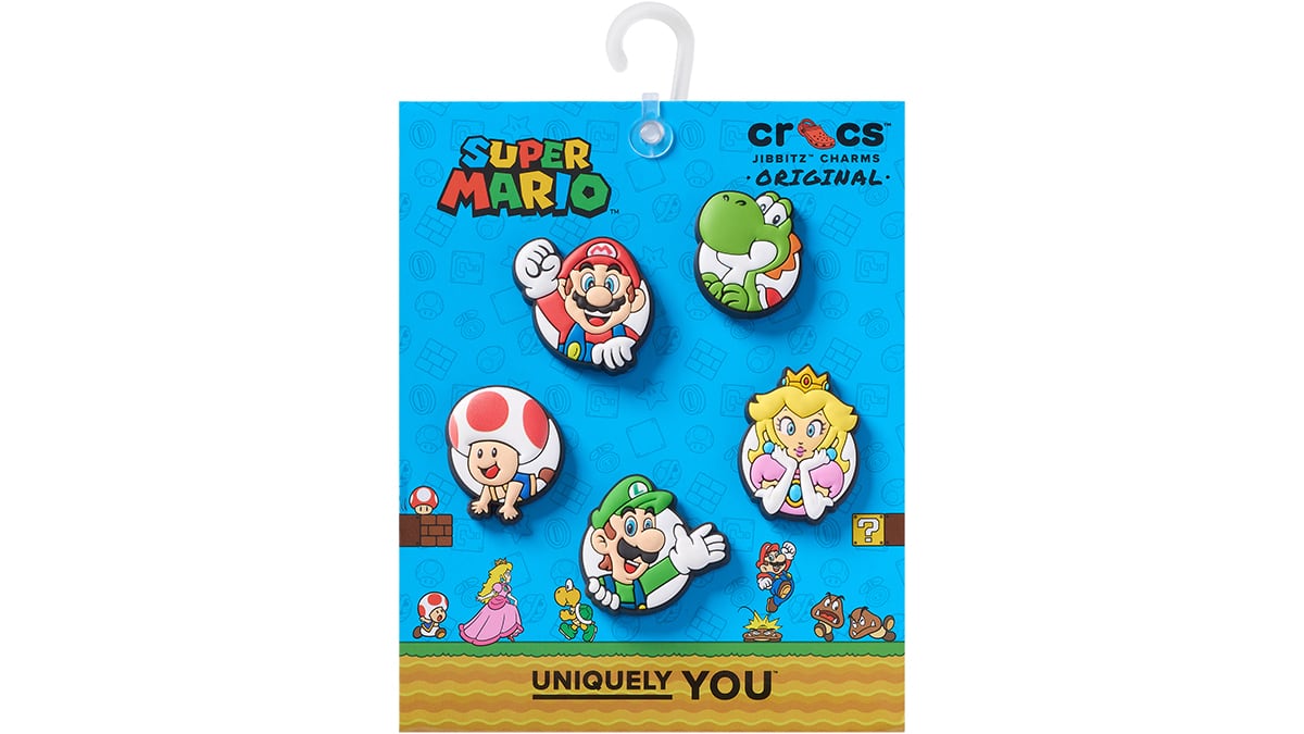Super Mario™ Core 5-Pack Jibbitz™ Charms - Nintendo Official Site