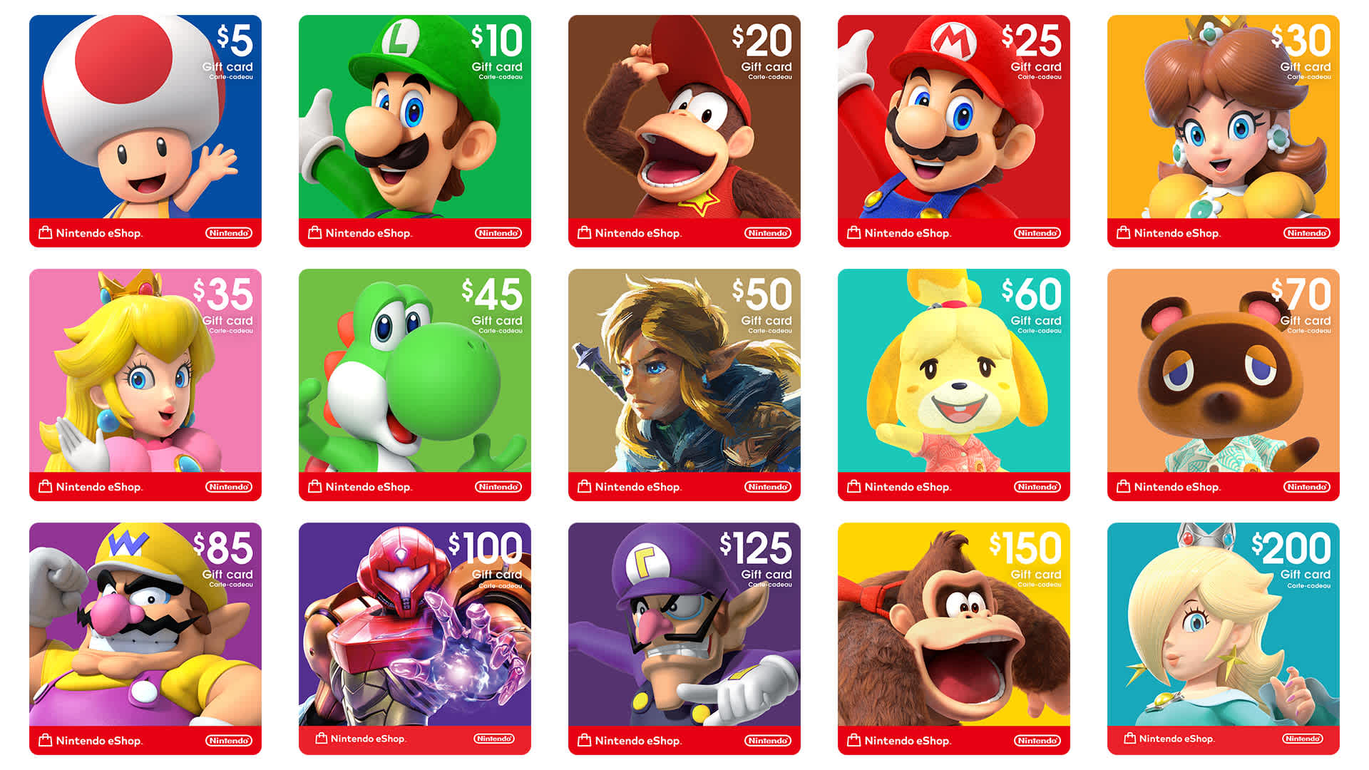 Nintendo eShop Cards: Perfect for Gamers - Nintendo CA