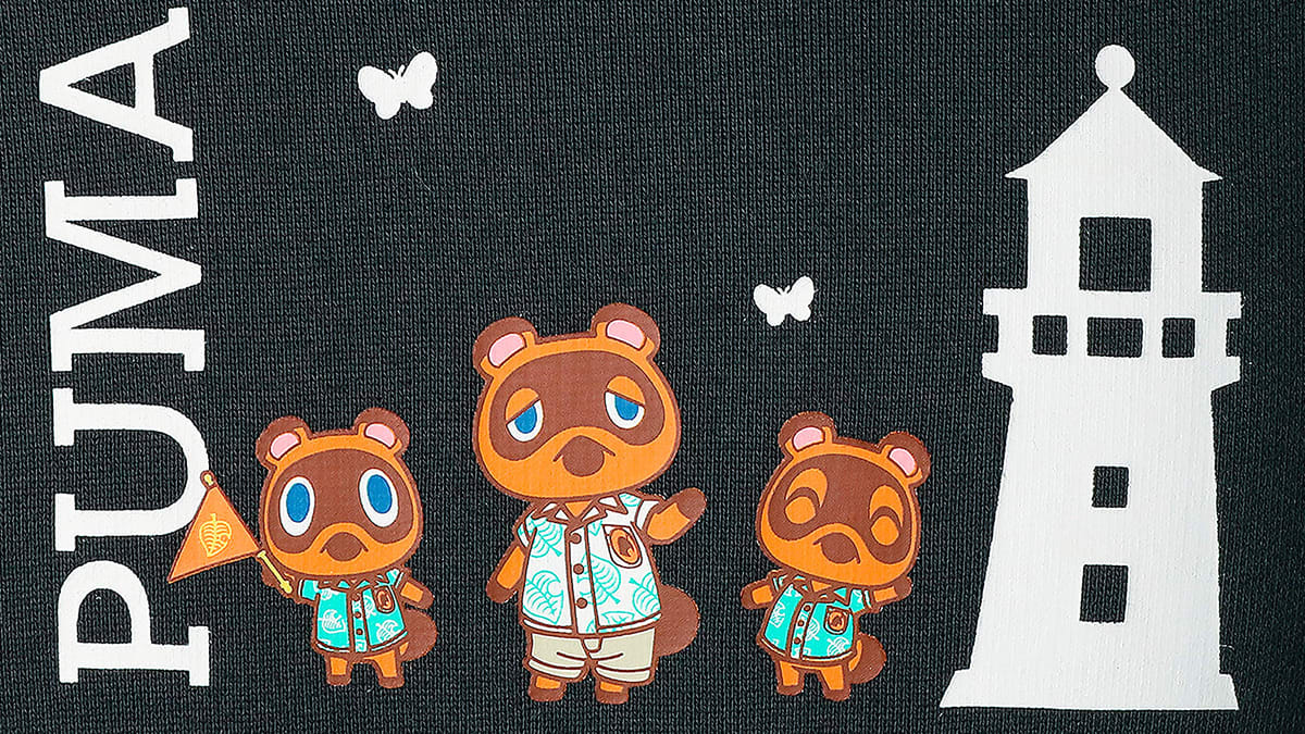 PUMA x Animal Crossing™: New Horizons Kids' Hoodie - Phantom Black - L ...