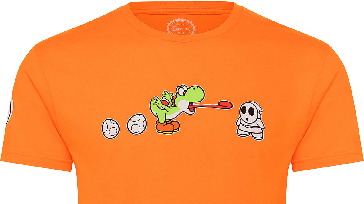 Yoshi with Enemy T-shirt - Orange - L - Nintendo Official Site