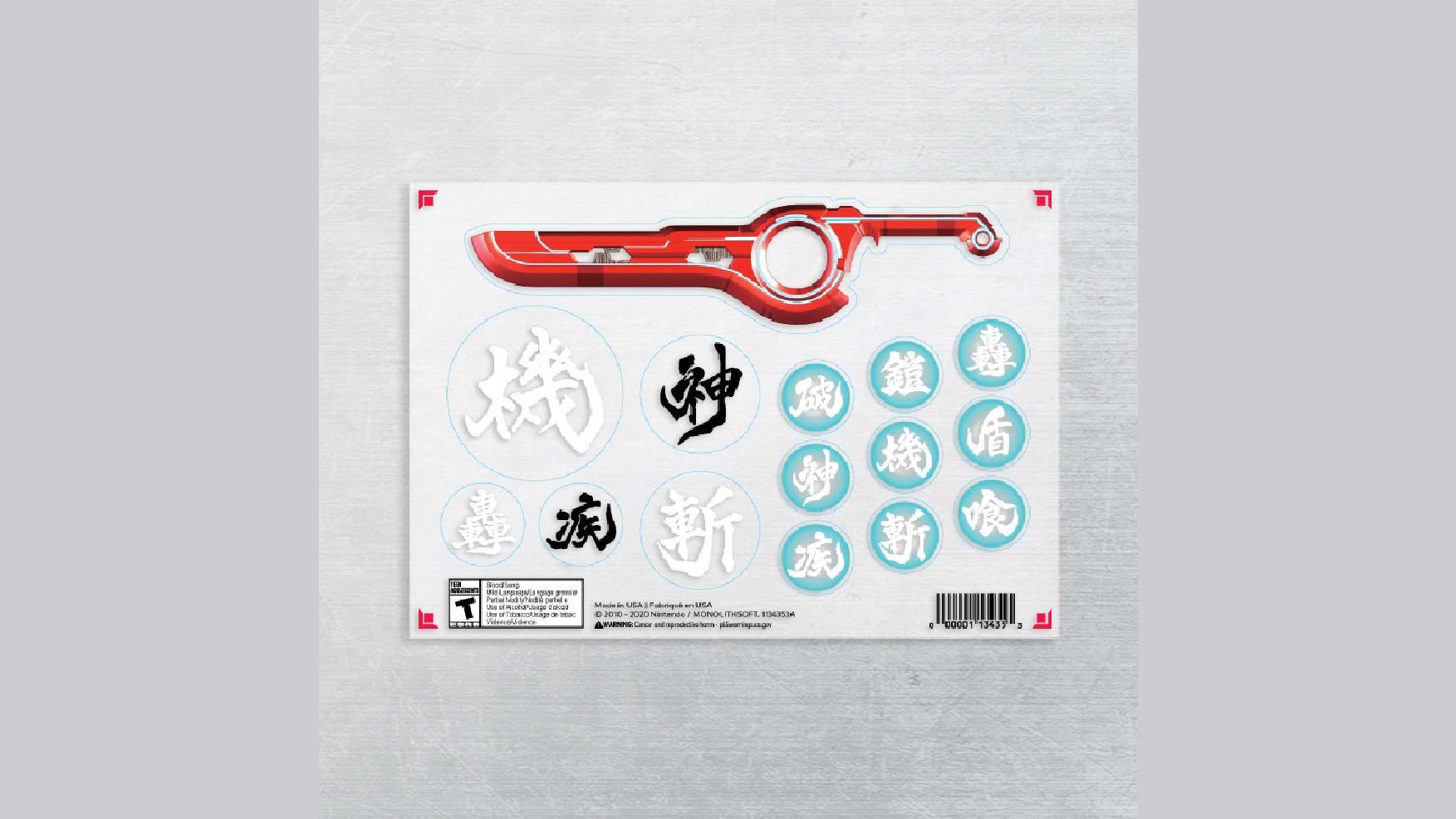 Xenoblade Chronicles: Definitive Edition - Three sheets of stickers ...