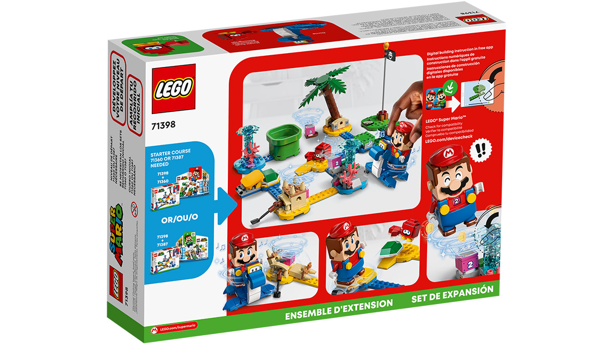 LEGO® Super Mario™ Dorrie’s Beachfront Expansion Set - Merchandise ...