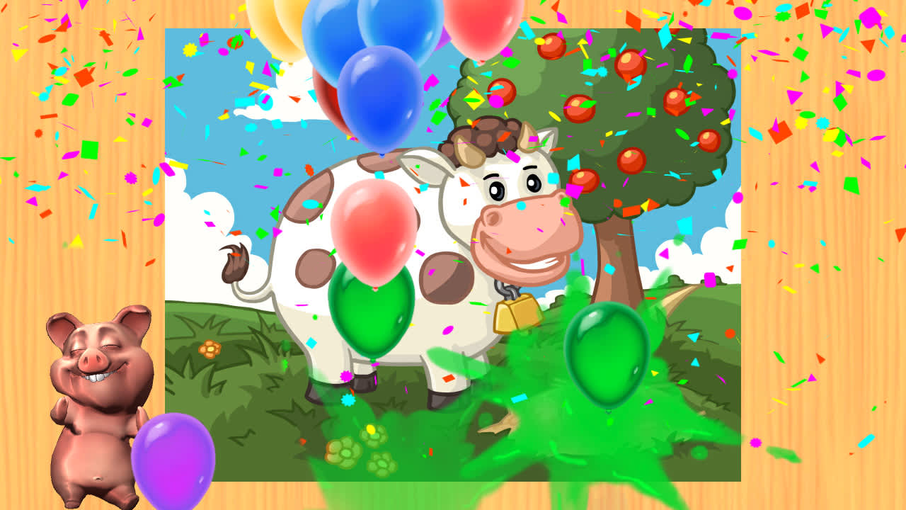 Funny Farm Animal Jigsaw Puzzle Game for Kids and Toddlers for Nintendo ...