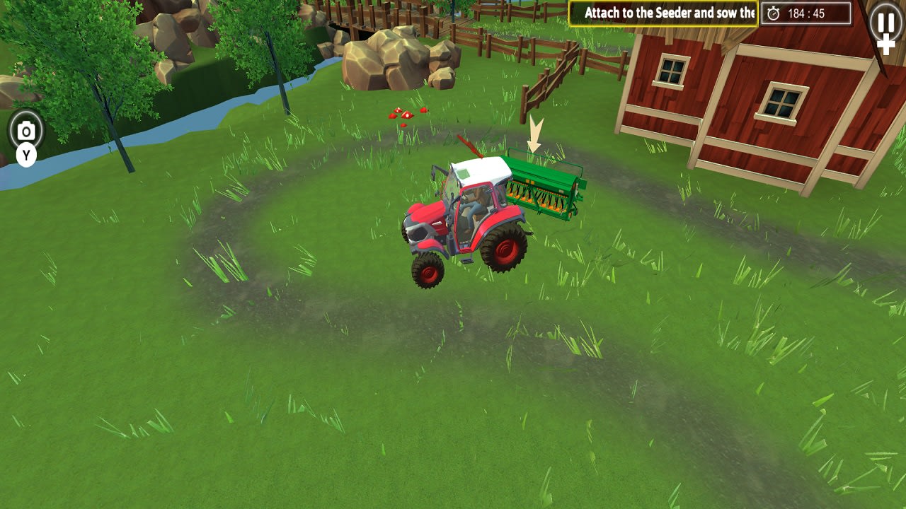 Farming Real Simulation Tractor Combine Trucks Farmer Land Game For