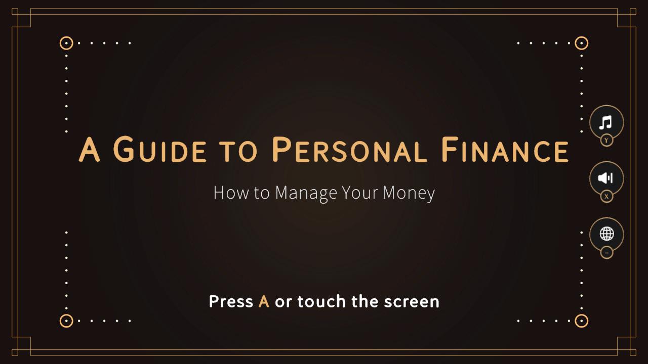 A Guide to Personal Finance: How to Manage Your Money for Nintendo ...