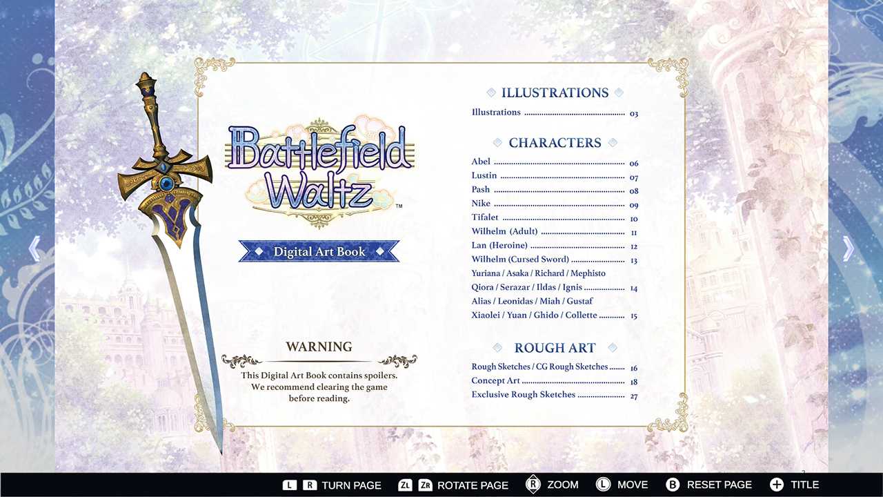 Battlefield Waltz Digital Art Book para Nintendo Switch - Site Oficial ...