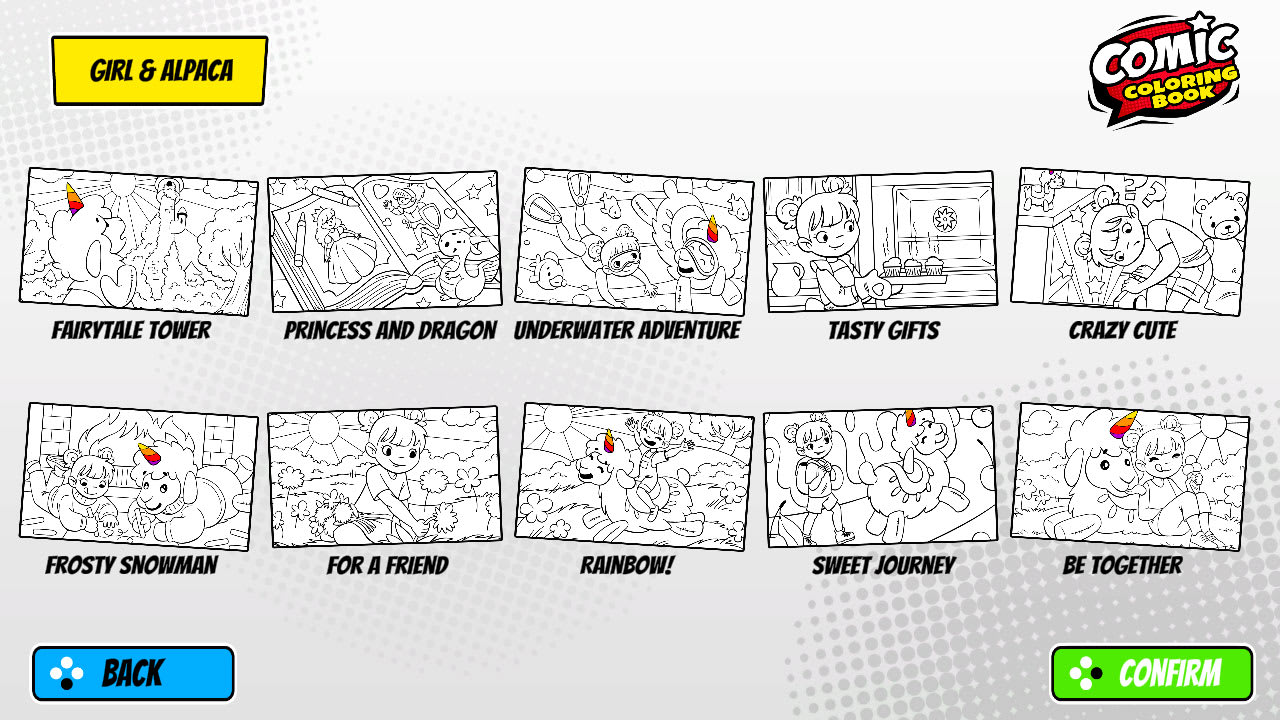 Comic Coloring Book: My Friend, Alpacorn for Nintendo Switch - Nintendo ...