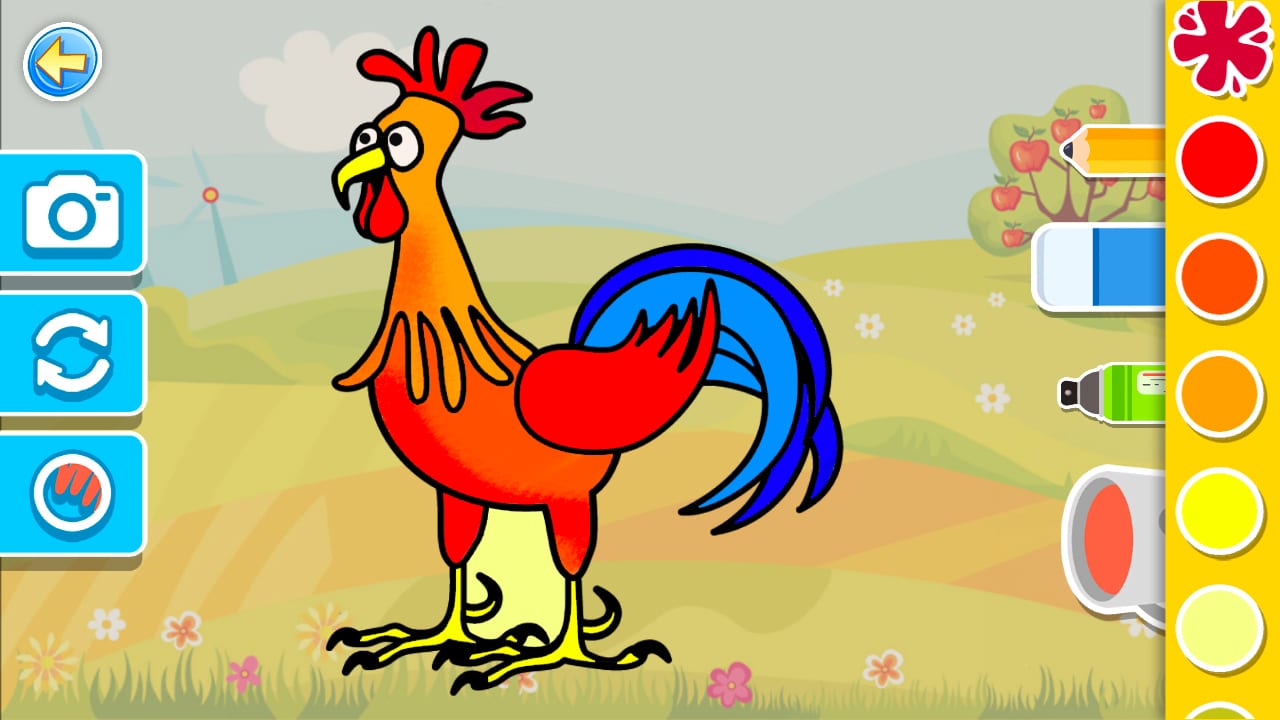 Farm Animals Coloring Games for Kids Fun Drawing Play 2+ years for ...