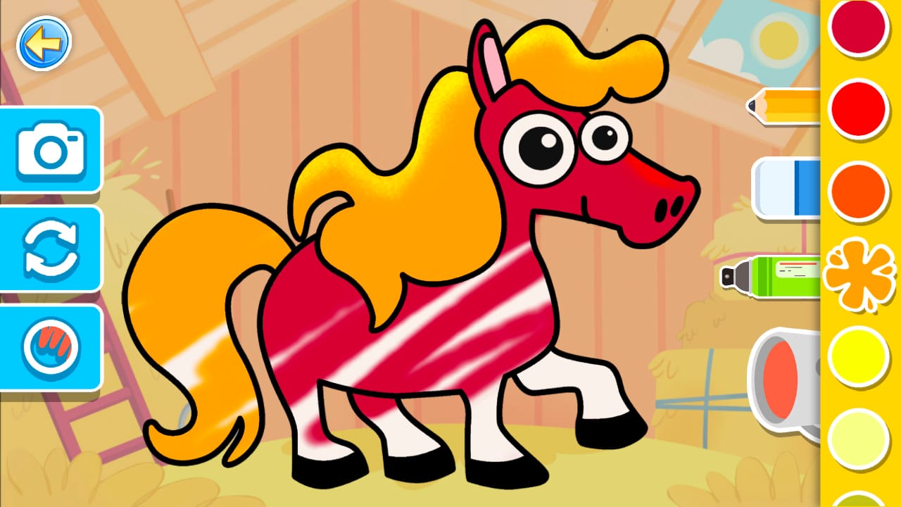 Farm Animals Coloring Games for Kids Fun Drawing Play 2+ years for ...