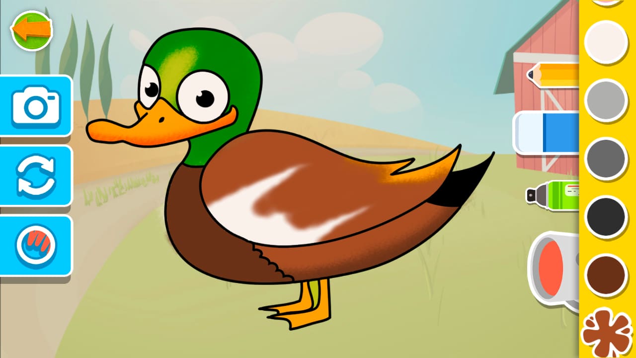 Farm Animals Coloring Games for Kids Fun Drawing Play 2+ years for ...