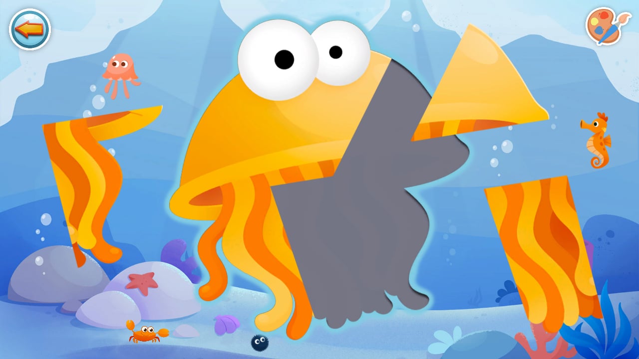 Sea Animals Puzzle Games for Toddlers Baby Matching & Learning for ...