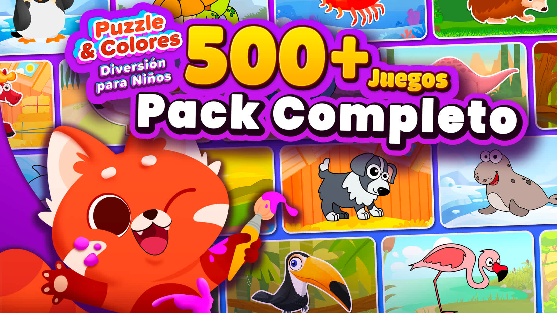 Puzzle & Colores Diversión para Niños 500+ Juegos Pack Completo para ...