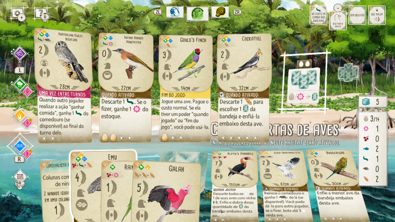 Wingspan + Europa + Oceania + Ásia para Nintendo Switch - Site Oficial da Nintendo para Brasil