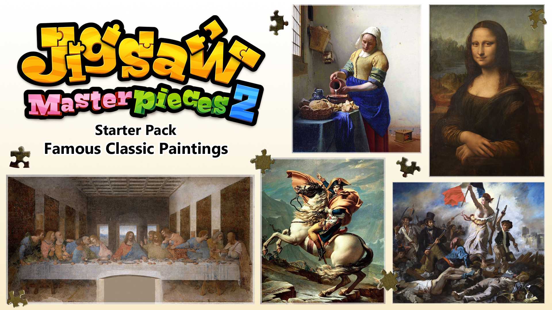 Jigsaw Masterpieces 2: Starter Pack - Famous Classic Paintings for ...