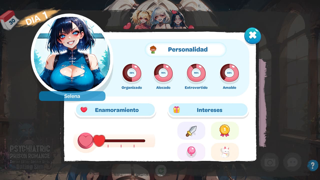 Psychiatric Prison Romance: Serial Killer Anime Girls Dating Sim para ...