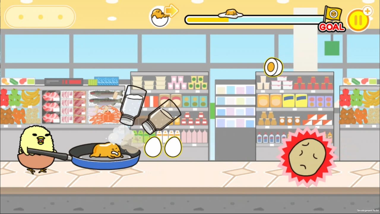 "GUDETAMARUN" - Running GUDETAMA ! But GUDETAMA wants to be Gudegude ...