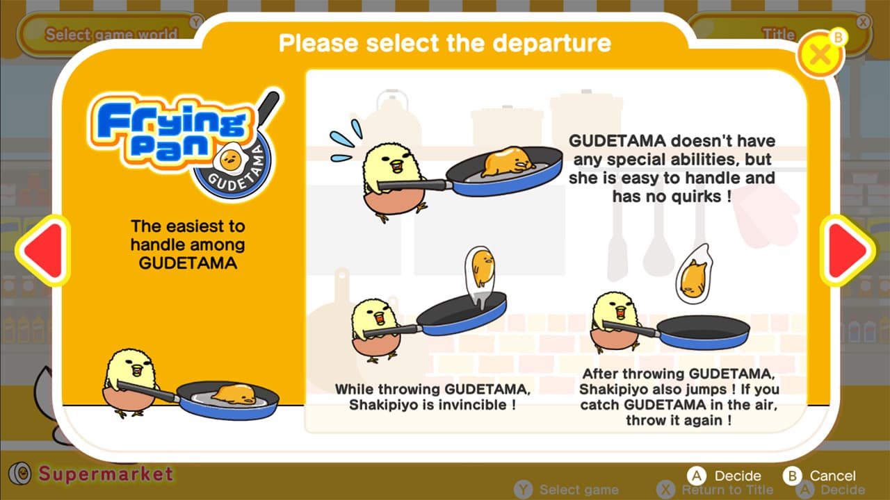 "GUDETAMARUN" - Running GUDETAMA ! But GUDETAMA wants to be Gudegude ...