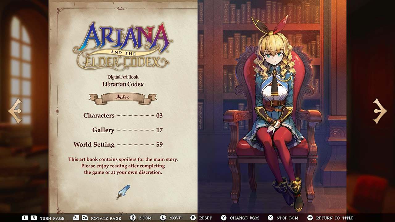 Ariana and the Elder Codex Digital Art Book for Nintendo Switch ...