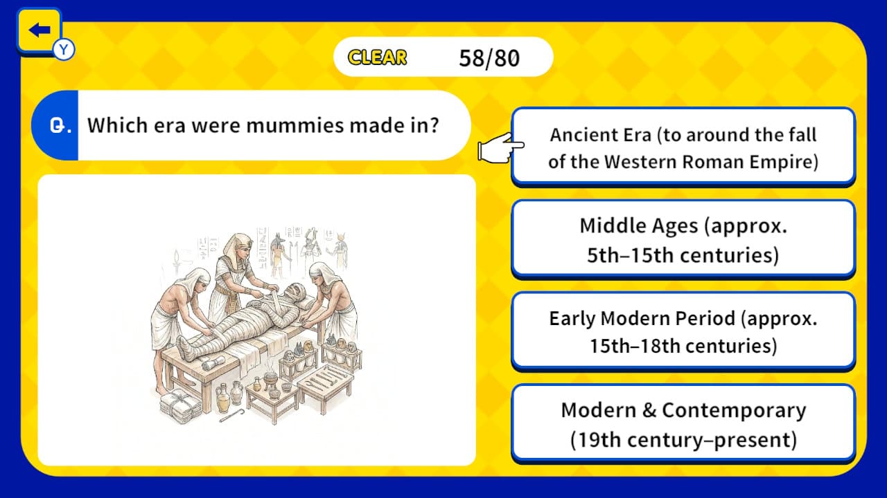 Which Era Is This? World History Era Guess Quiz for Nintendo Switch ...