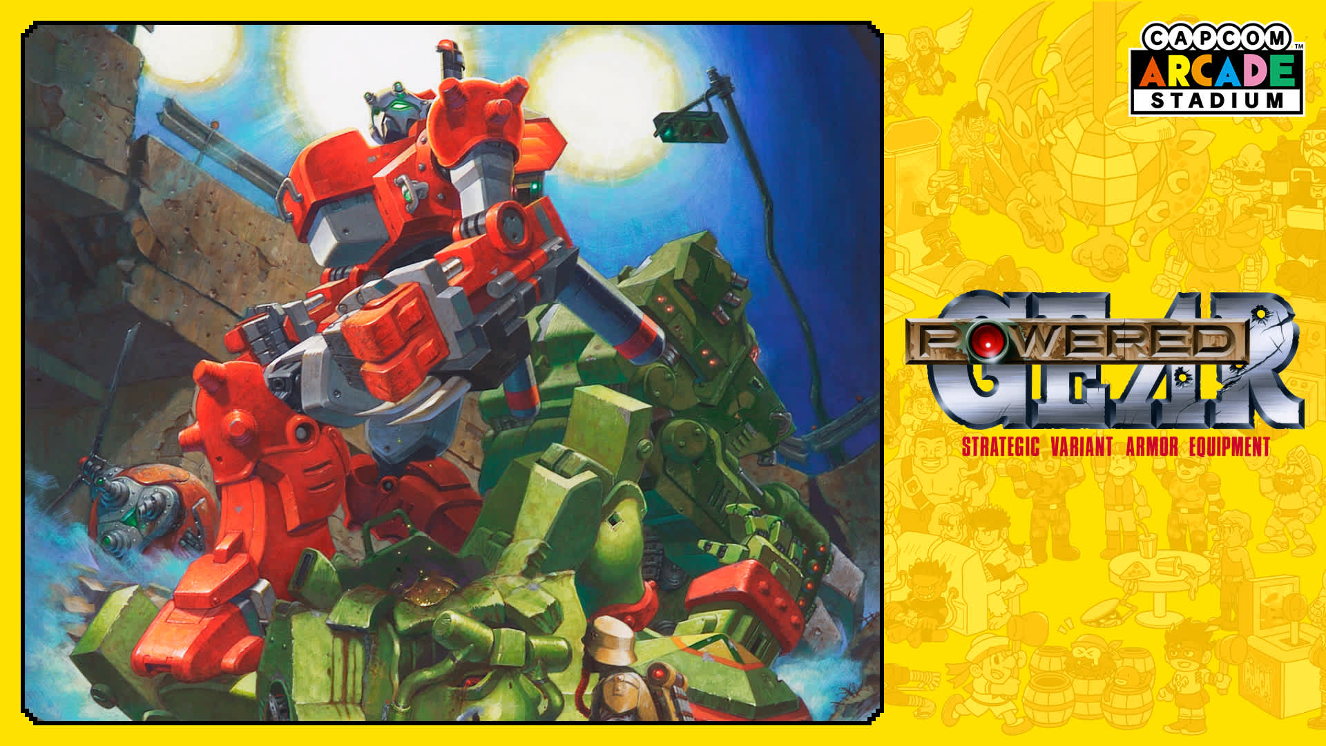 Capcom Arcade Stadium：Powered Gear - Strategic Variant Armor Equipment ...