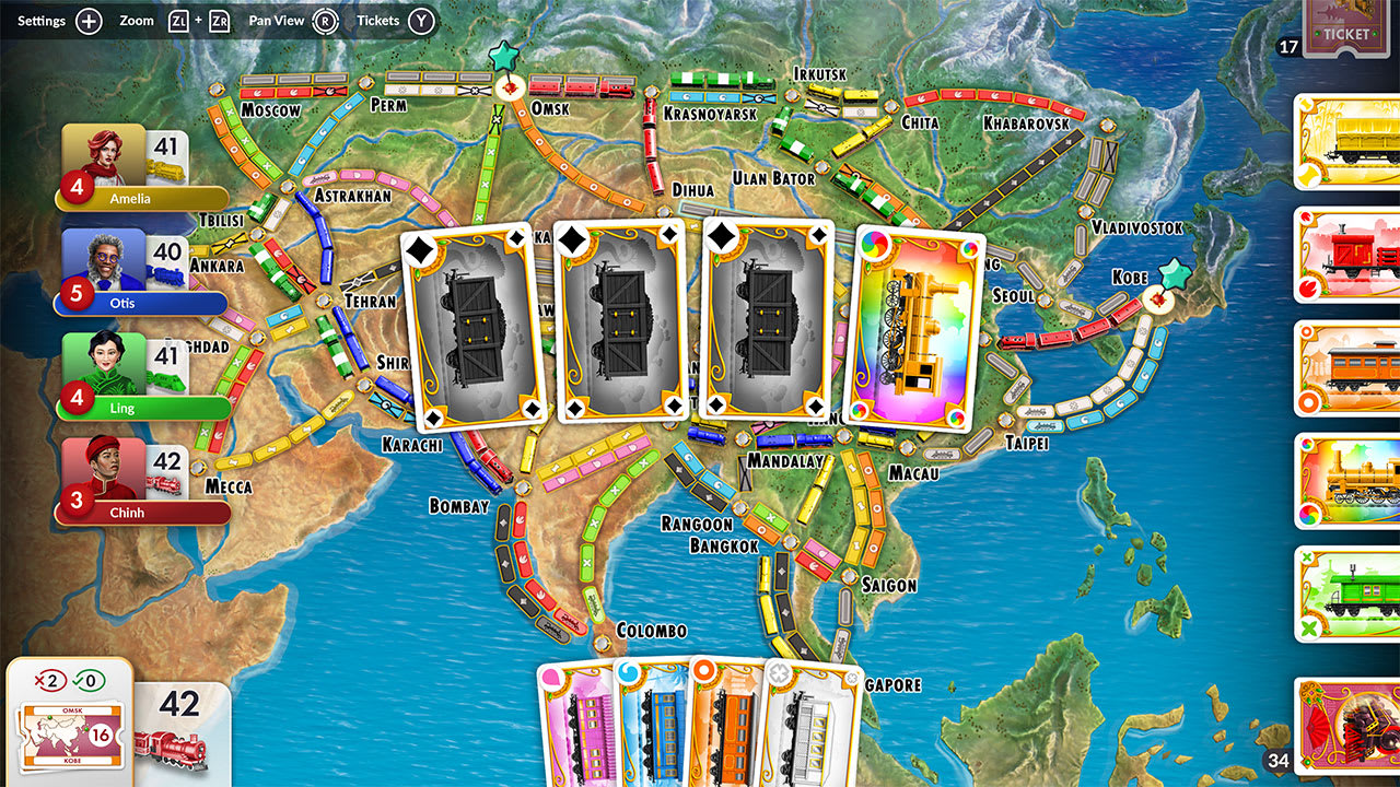Ticket to Ride®: Legendary Asia Expansion for Nintendo Switch ...