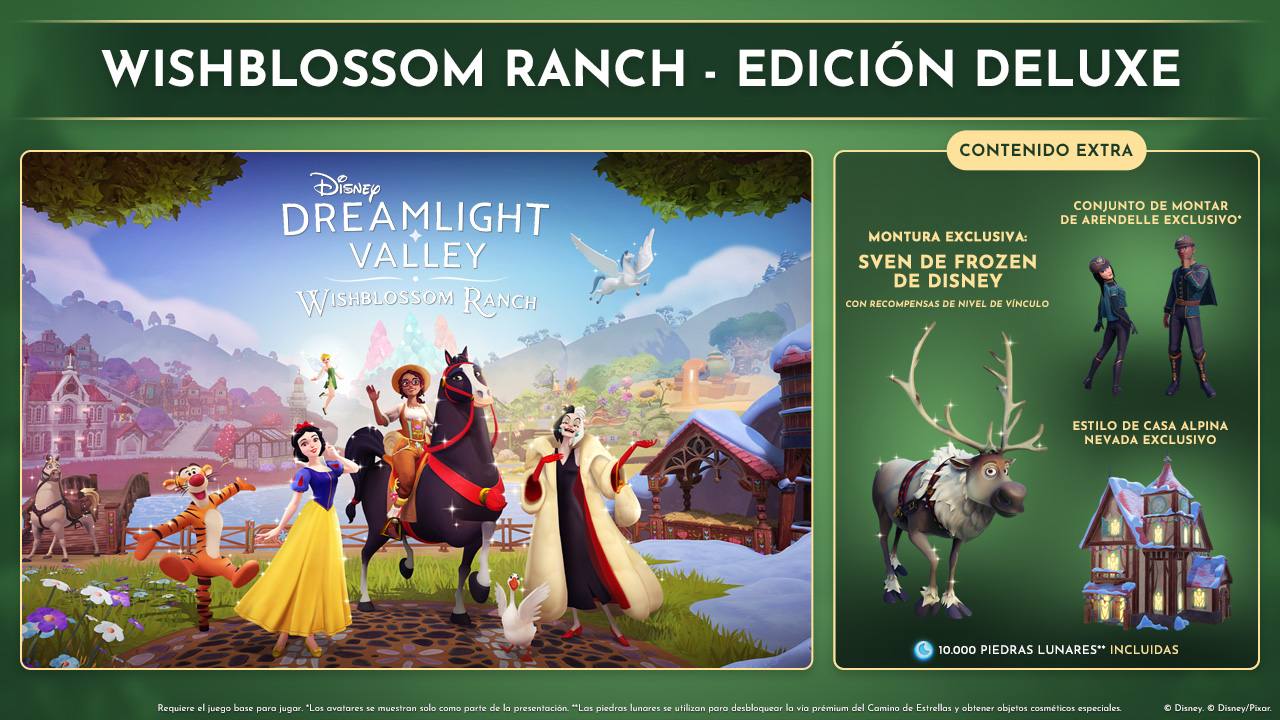 Disney Dreamlight Valley: Wishblossom Ranch - Edición deluxe para Nintendo Switch - Sitio ...