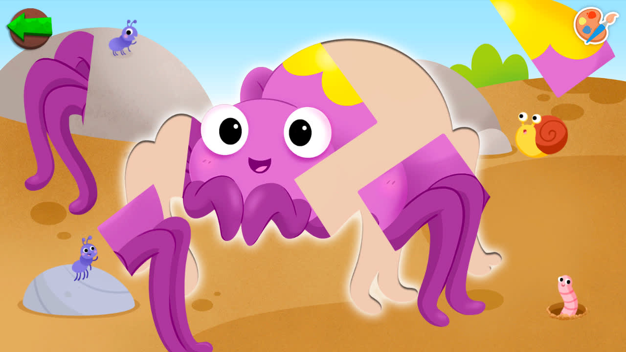 Bugs Coloring Book & Puzzles: Creative Games for Kids 3+ for Nintendo ...