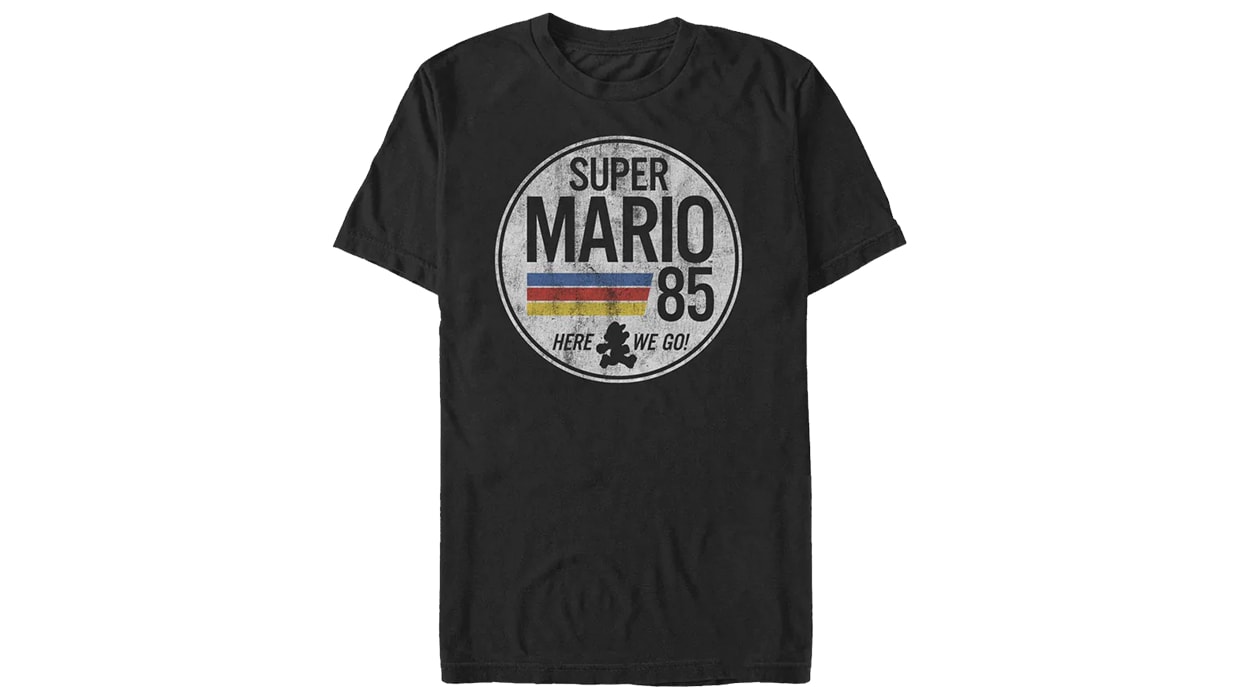 Super Mario Retro Rainbow Ring T-Shirt - L - Nintendo Official Site