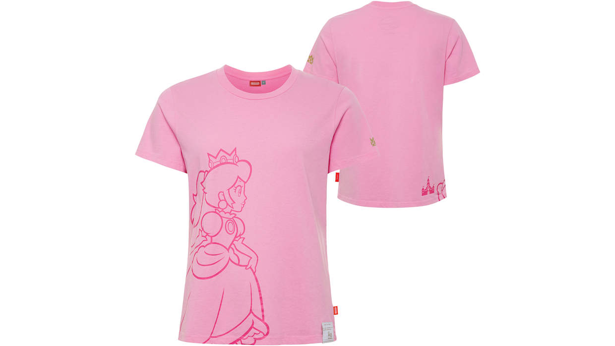 Peach™ Collection - Princess Peach's Castle Pink T-Shirt - M - Nintendo ...