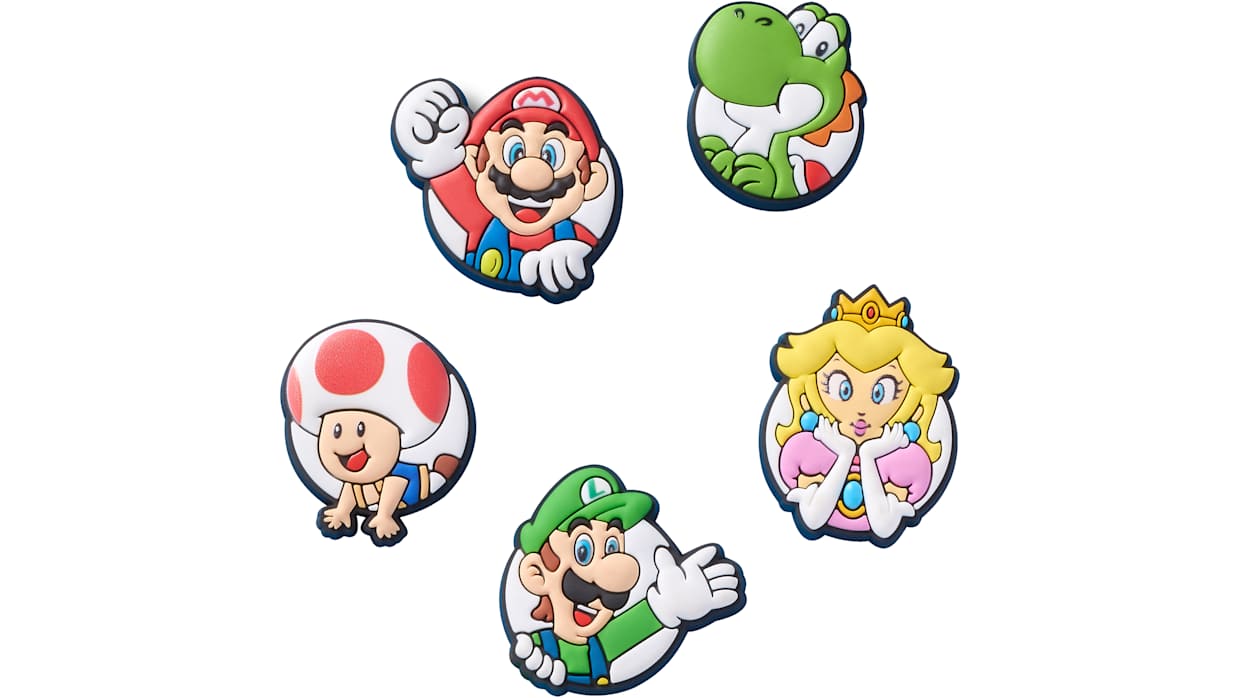 Super Mario™ Core 5-Pack Jibbitz™ Charms - Nintendo Official Site