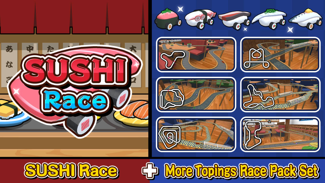 SUSHI Race + More Toppings Race Pack Set for Nintendo Switch - Nintendo ...