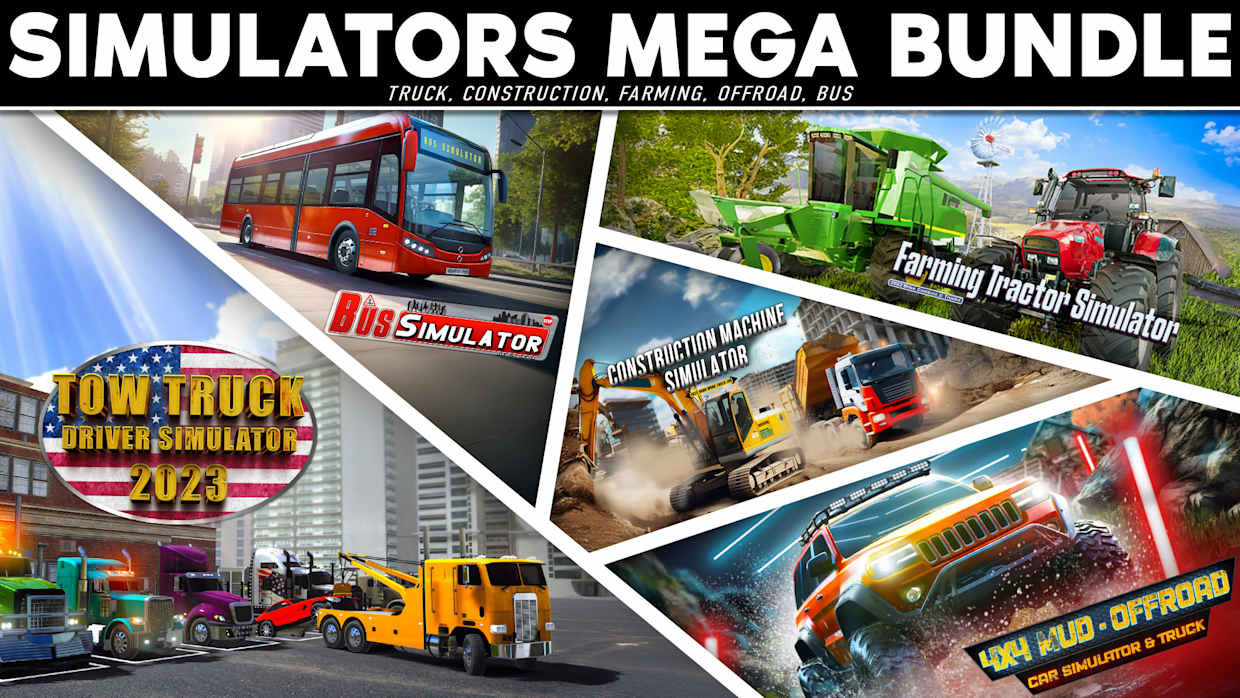 SIMULATORS MEGA BUNDLE - Truck, Construction, Farming, Offroad, Bus for ...