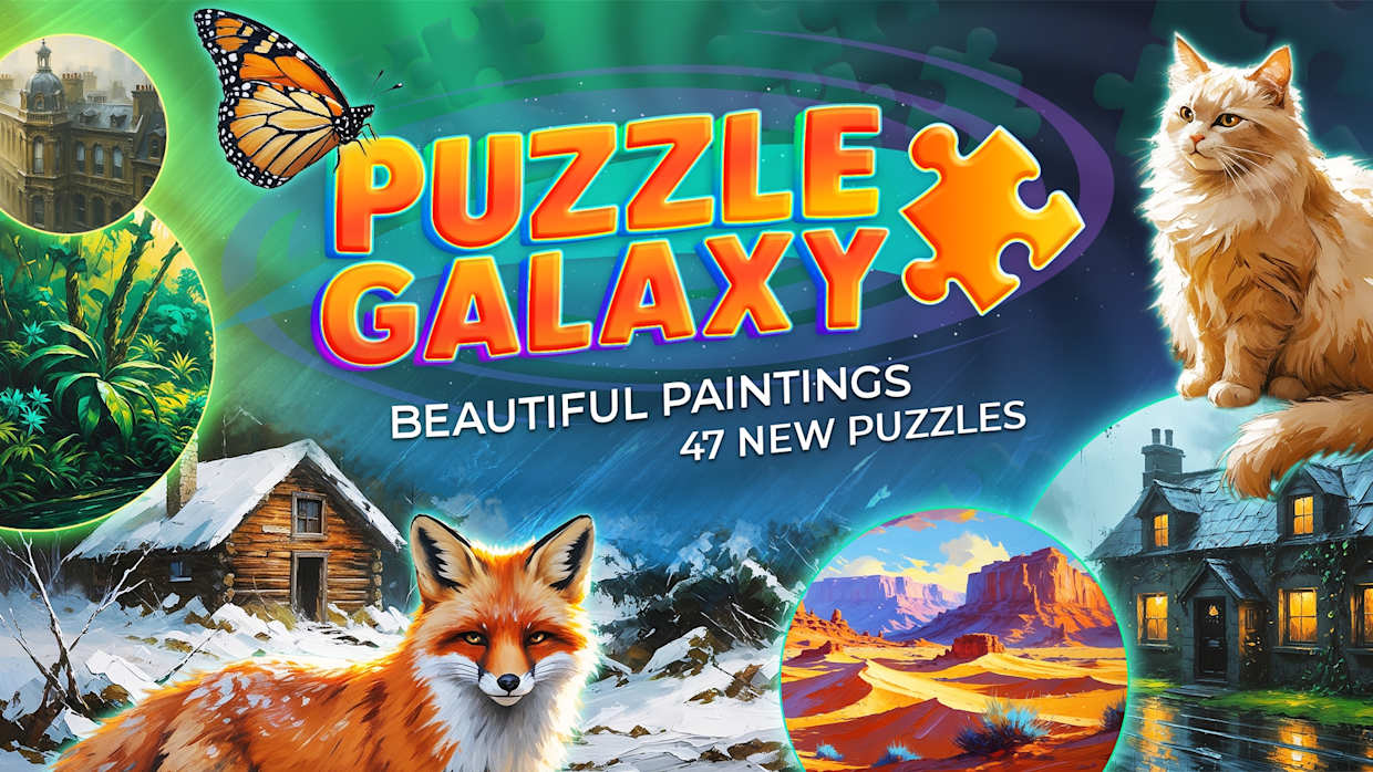 Puzzle Galaxy: Beautiful Paintings - 47 new puzzles for Nintendo Switch ...